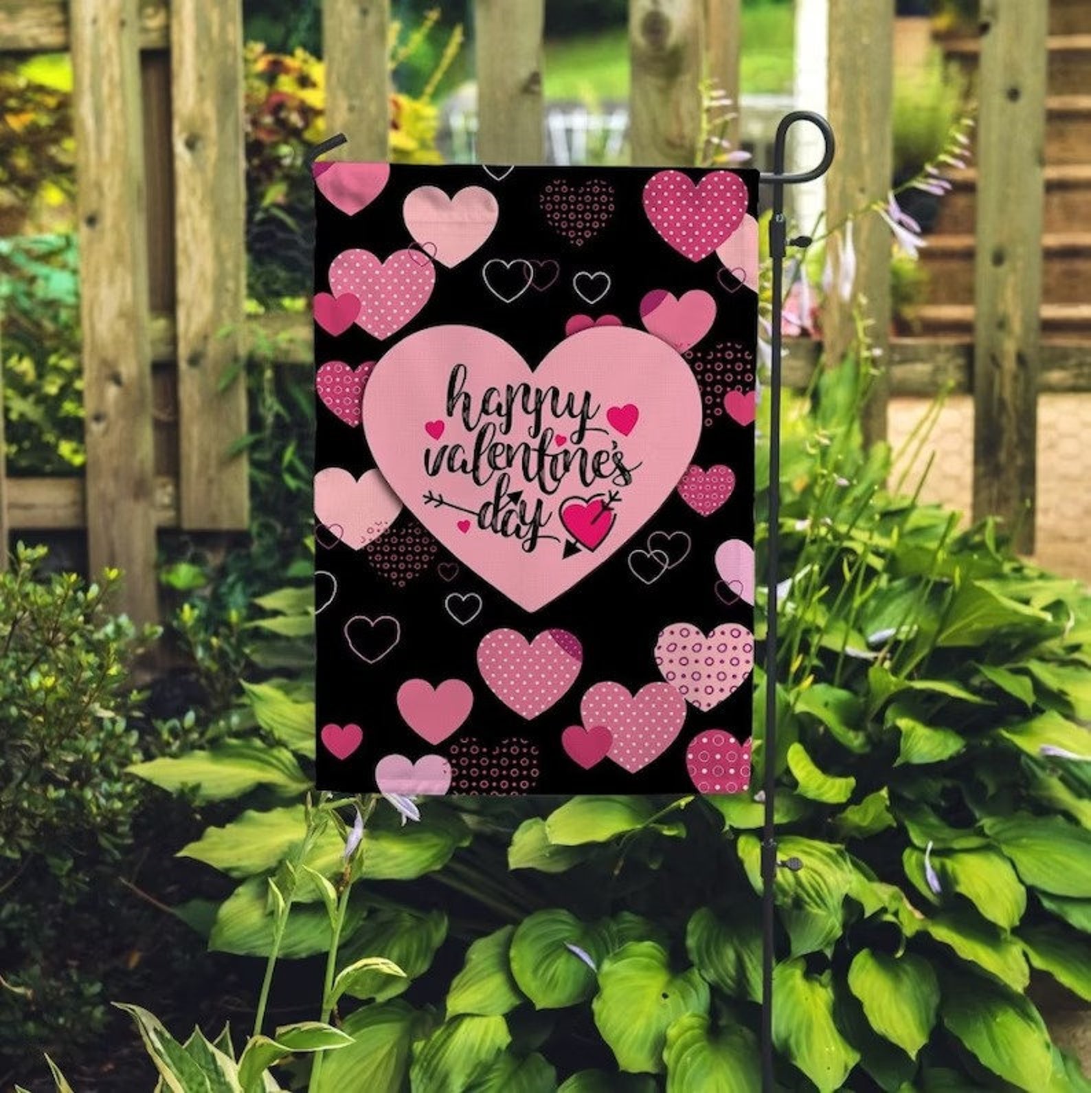 Valentine Flag, Double Sided Valentine's Day Flag Love Combination ...