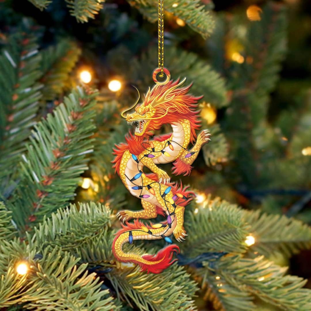 Dragon Asia Christmas Ornament Dragon Christmas Tree Ornaments Dragon ...