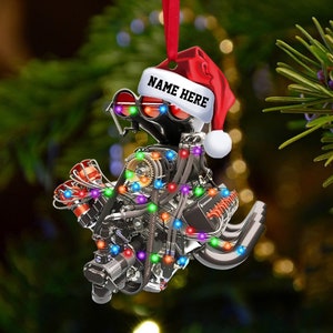 Personalized Hot Rod V8 Engine Ornament, Hot Rod V8 Engine Ornament ...