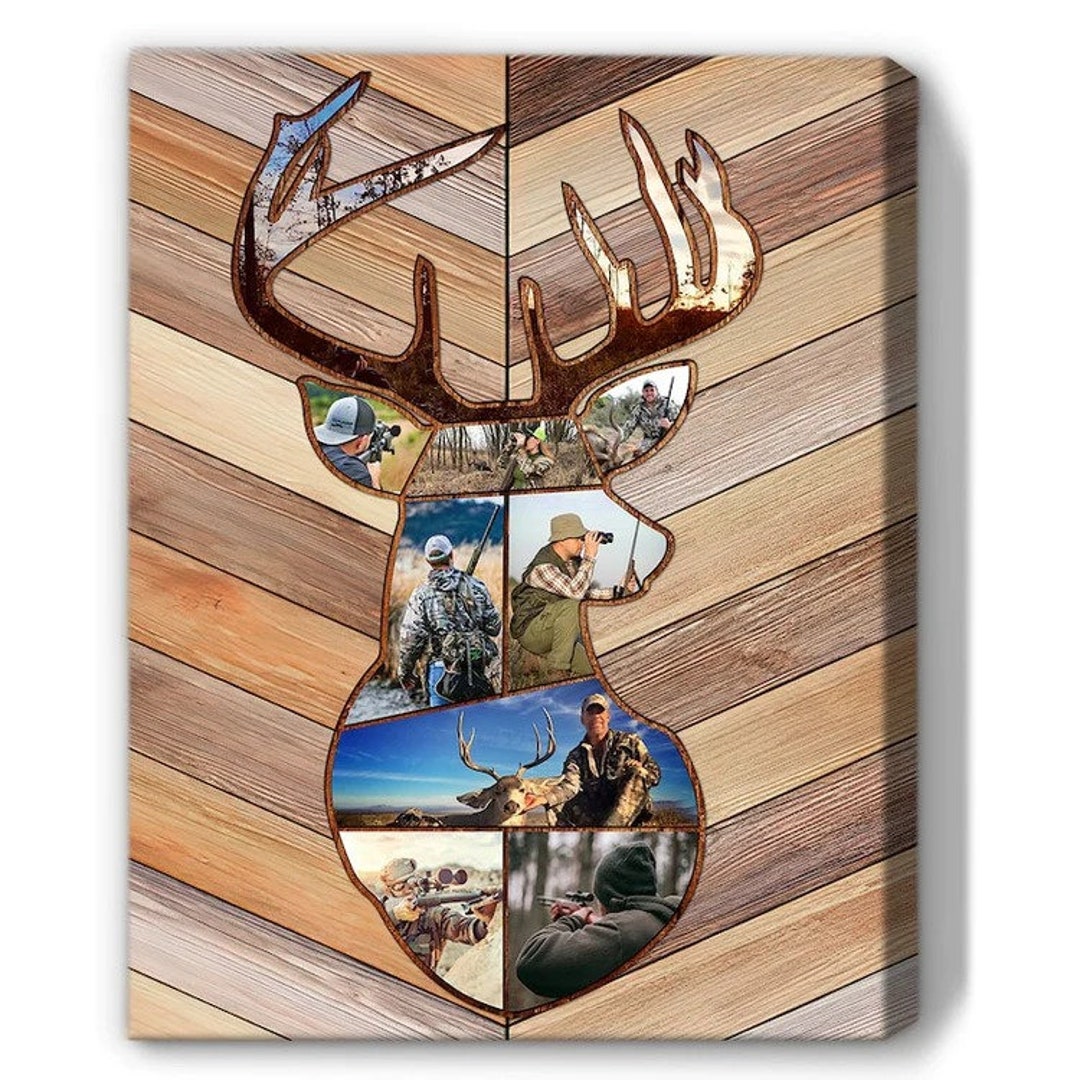 Personalized Deer Hunting Memories Wall Art Custom Hunting Collage ...