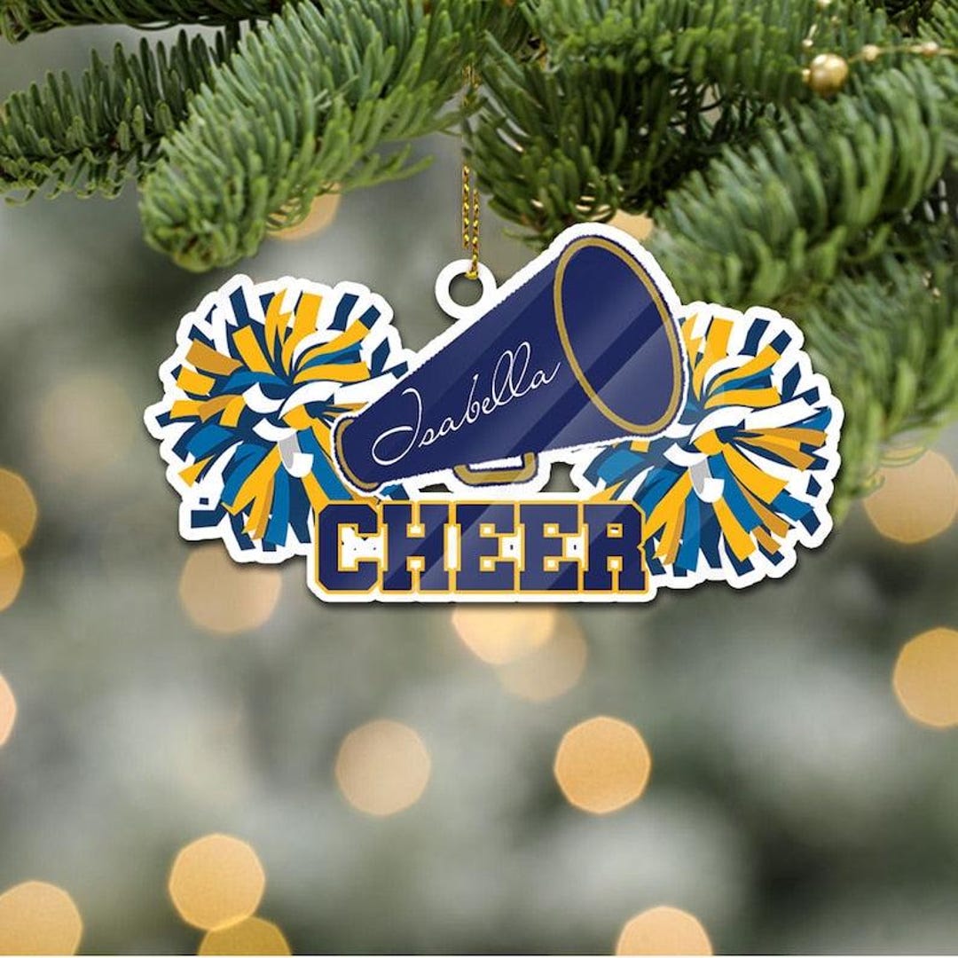Custom Cheerleader Shape Flat Ornament, Cheerleading Ornament ...