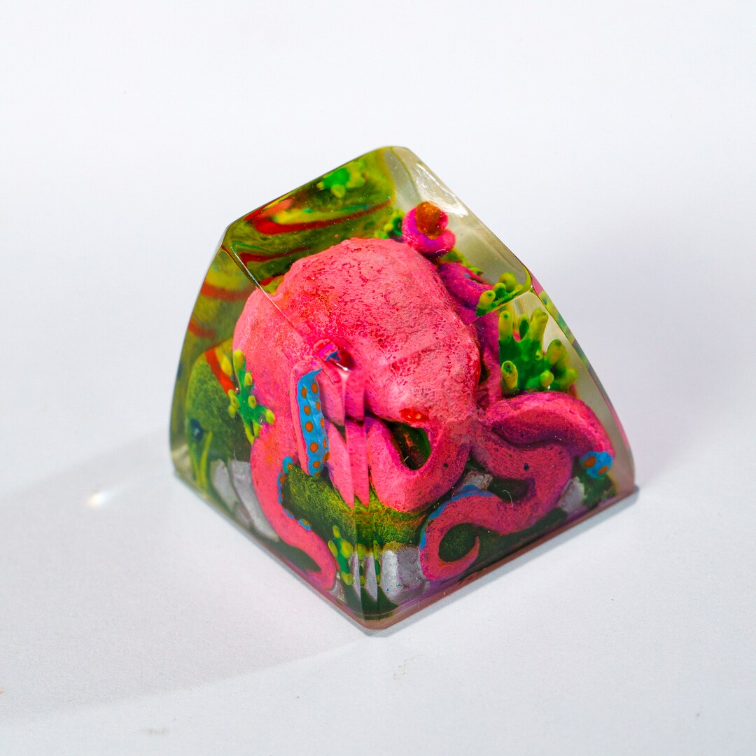 Havigift Octopus Keycap, Custom Keycap Artisan Resin Keycap Handmade SA ...