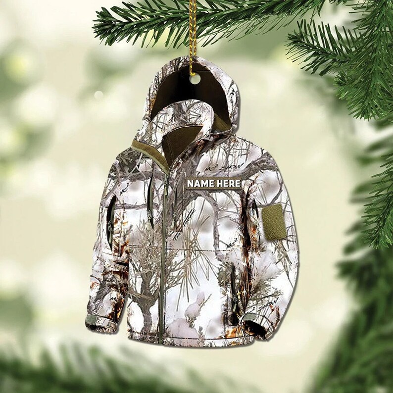 Personalized Hunting Camo Patterns Jacket Ornament Hunting - Etsy