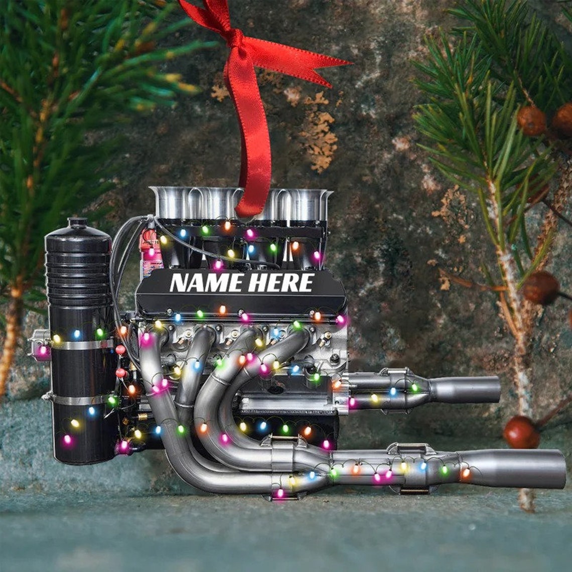 Dirt Track Racing Sprint Car Engine Ornament Personalized Car - Etsy