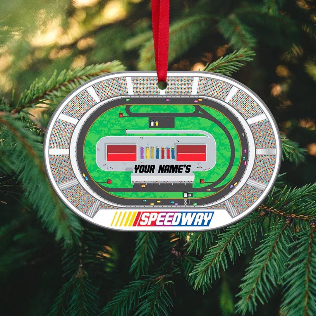 Racing Speedway Ornament Personalized Racing Speedway Christmas ...