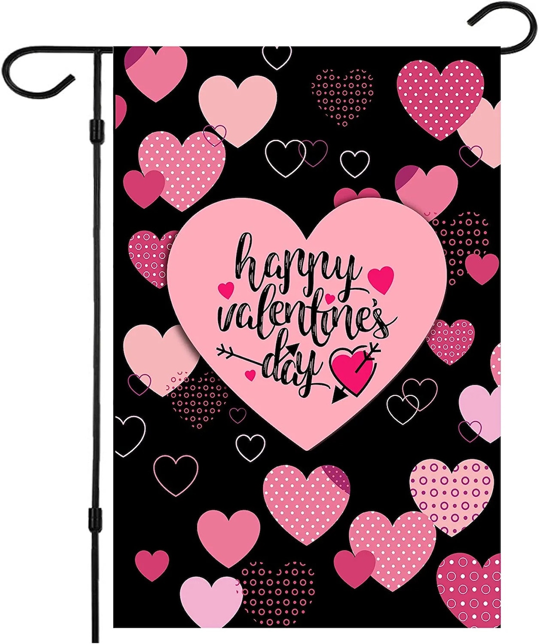 Valentine Flag, Double Sided Valentine's Day Flag Love Combination ...
