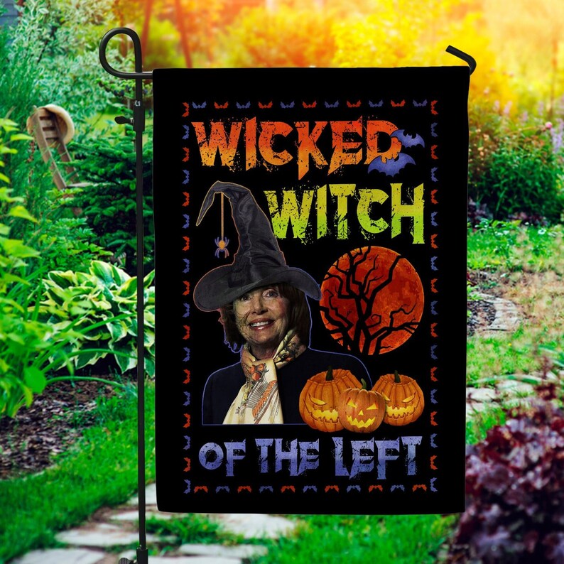 Wicked Witch of the Left Nancy Pelosi Decorative Garden Flag - Etsy