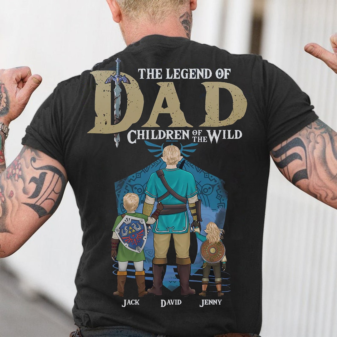 Personalized the Legend of Dad Shirt, Children of the Wild, Dad and ...