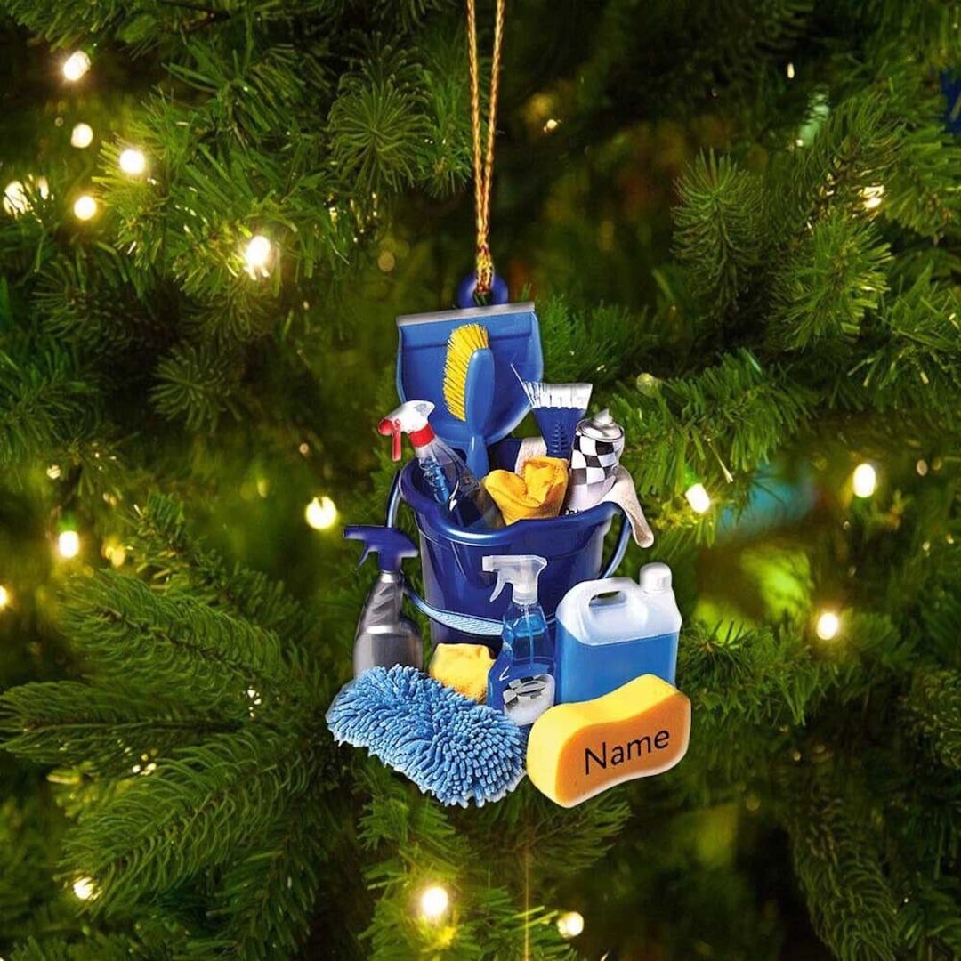 Personalized Housekeeping Ornament, Cleaning Service Christmas Ornament ...