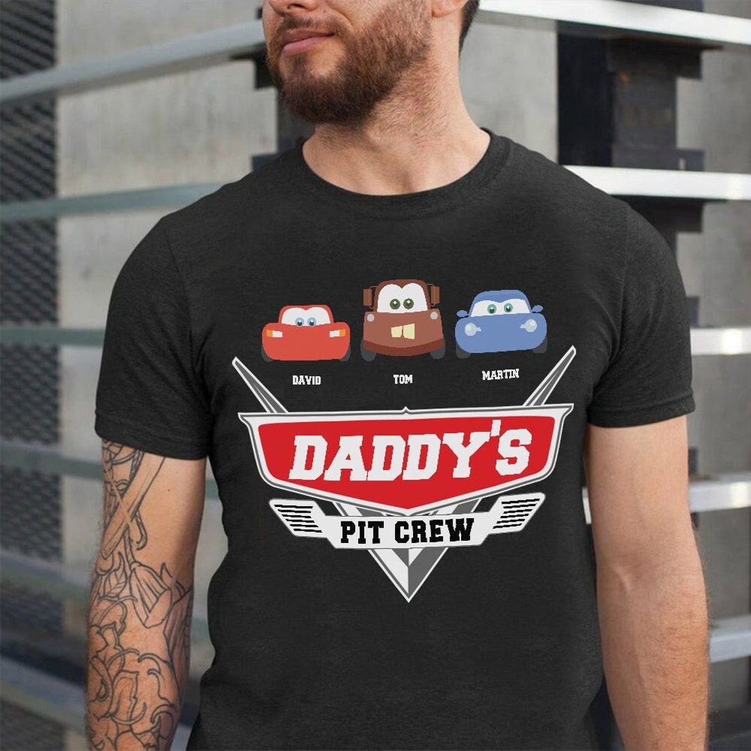 Personalized Daddy's Pit Crew T Shirt, Father' Day Gift, Custom Kids ...