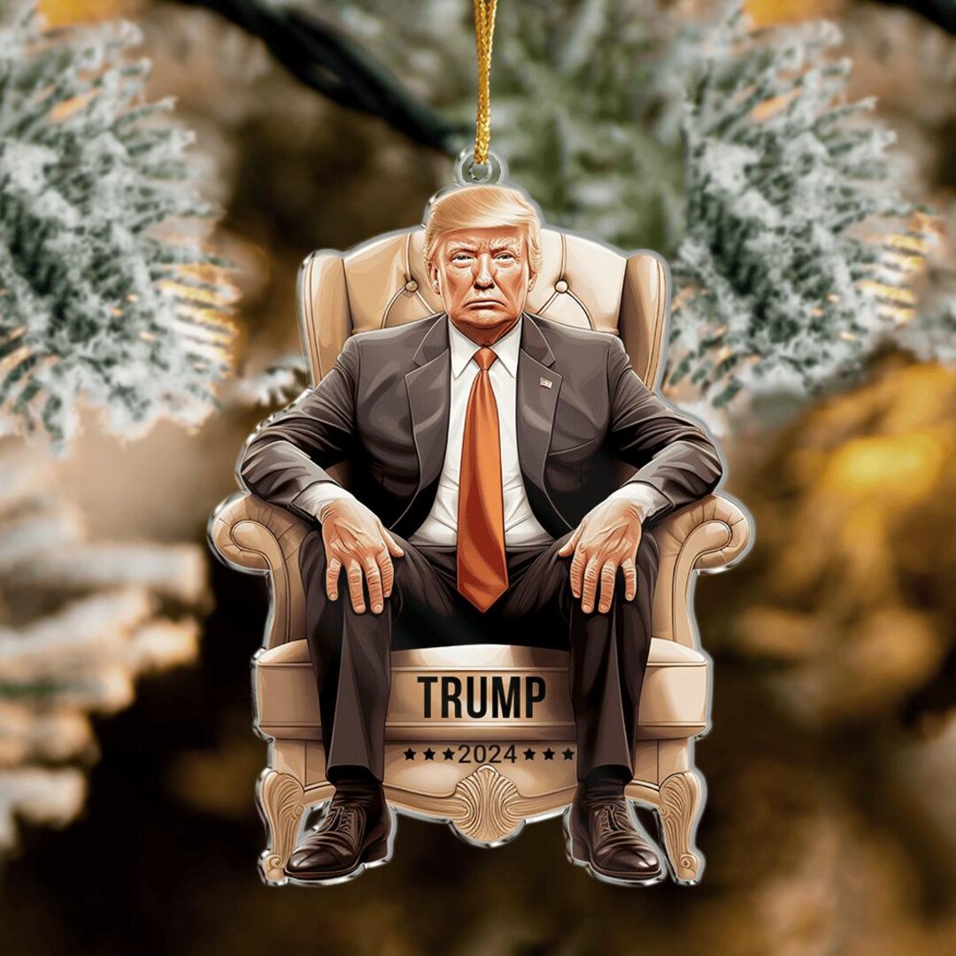 Trump Ornament, President Trump 2024 Make America Great Again Acrylic ...