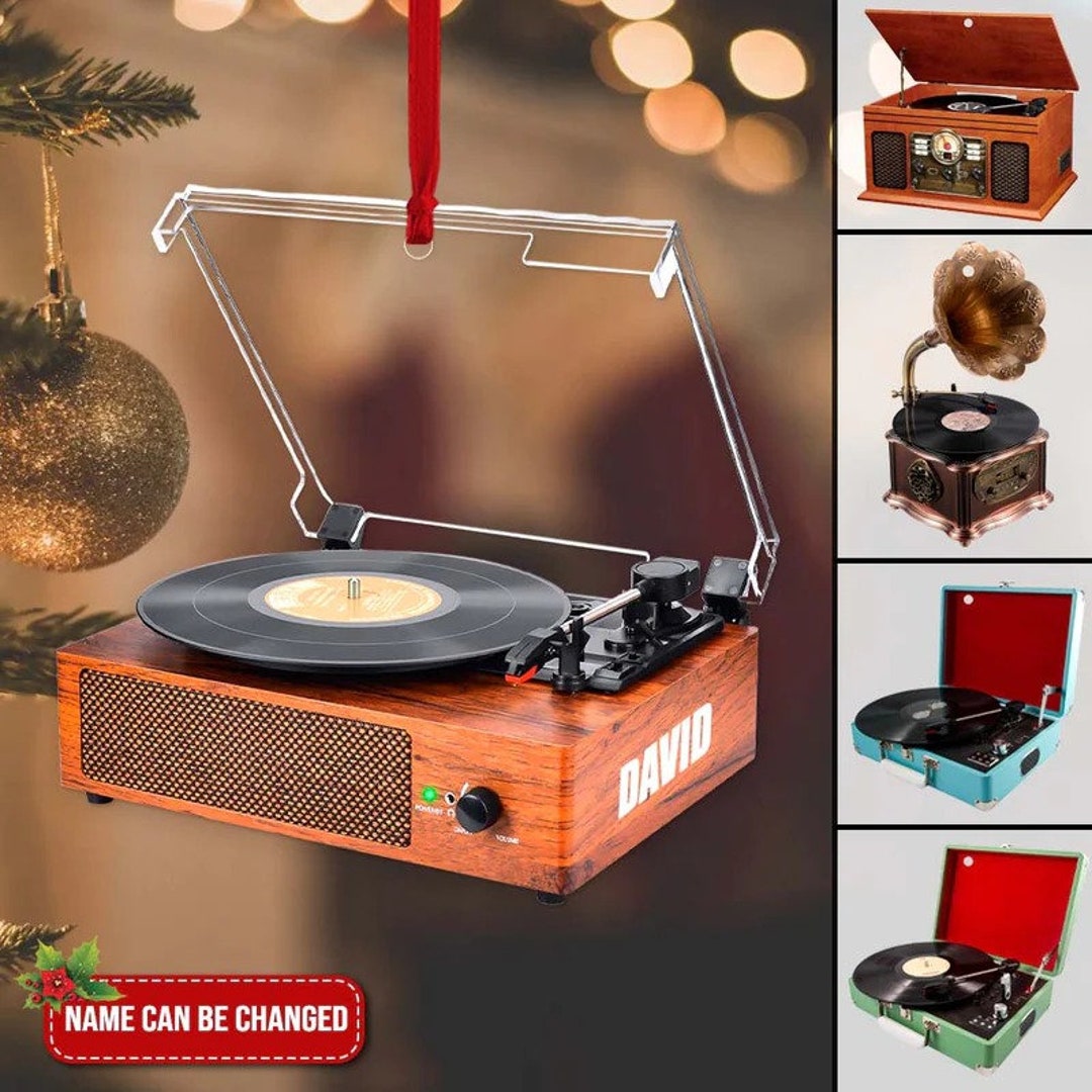 Vinyl Record Collection Ornament, Personalized Ornament, Christmas Gift ...