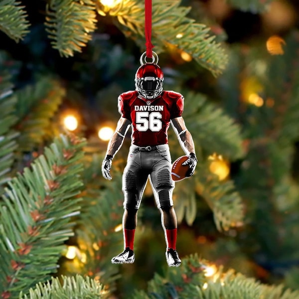 Football Christmas Ornament - Etsy