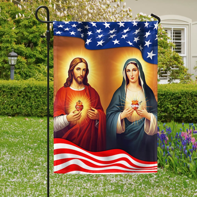 Mary and Jesus Flag - Etsy