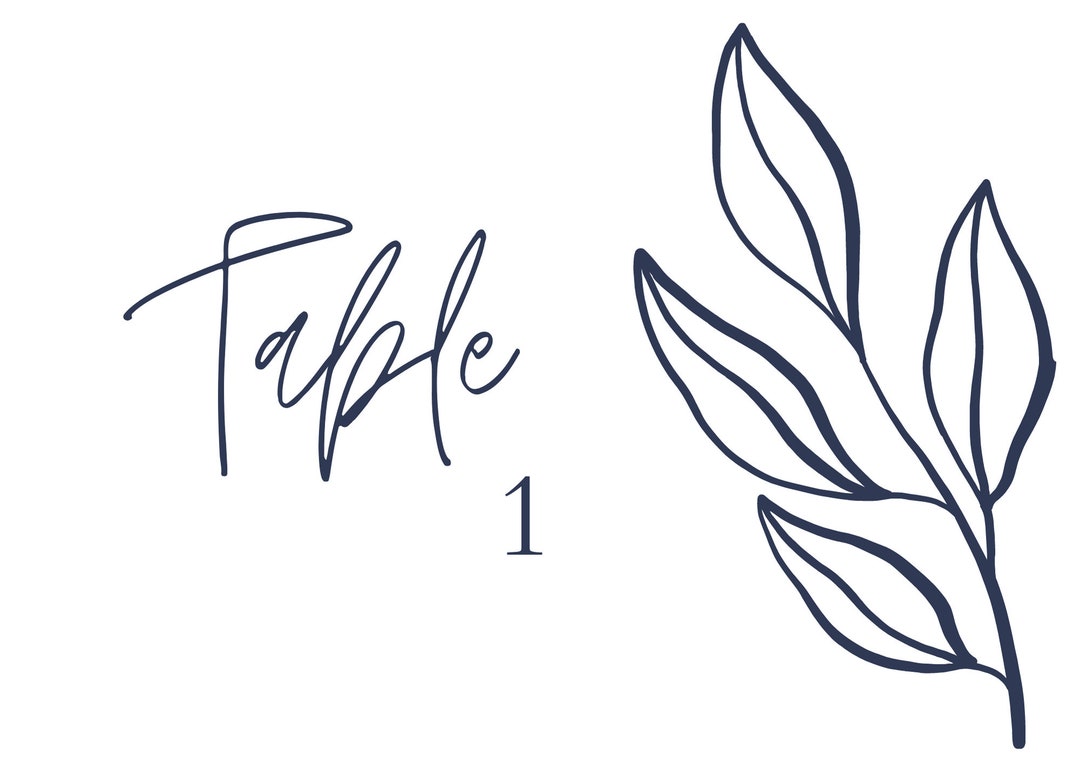 Downloadable and Printable Table Numbers - Etsy