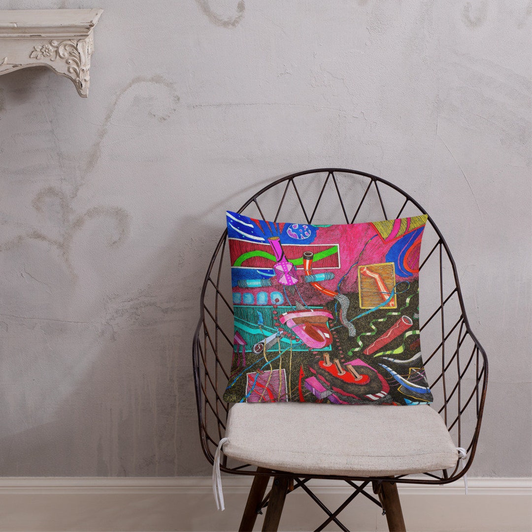 Abstract Billboards in the Sky Premium Pillow - Etsy UK
