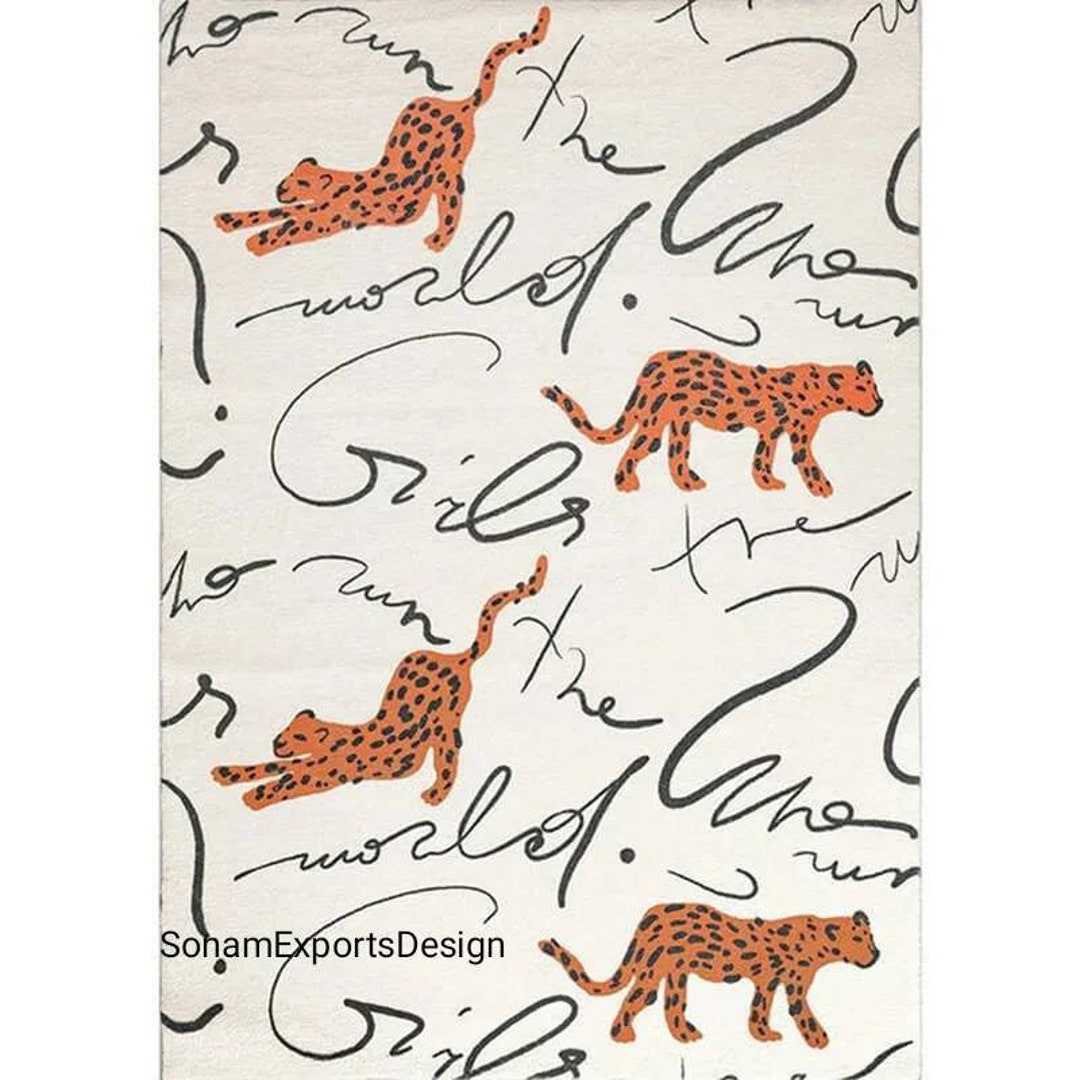 HAND TUFTED CARPET Tibetan Tiger Wool Carpet, Leopard Skin Carpet ...