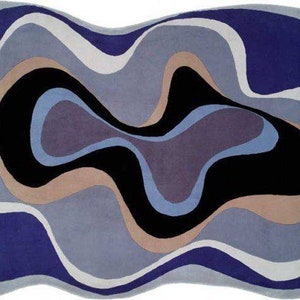 HAND TUFTED CARPET Modern Unique Shaped Irregular Rug Multi Colour ...