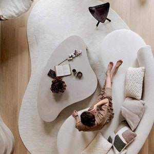 HAND TUFTED CARPET Kidney Shaped,modern Designer Rugs,handmade Rugs ...