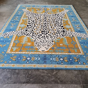 New Designed Leopard Hand Tufted Carpet 100% Woolen Rug - Etsy