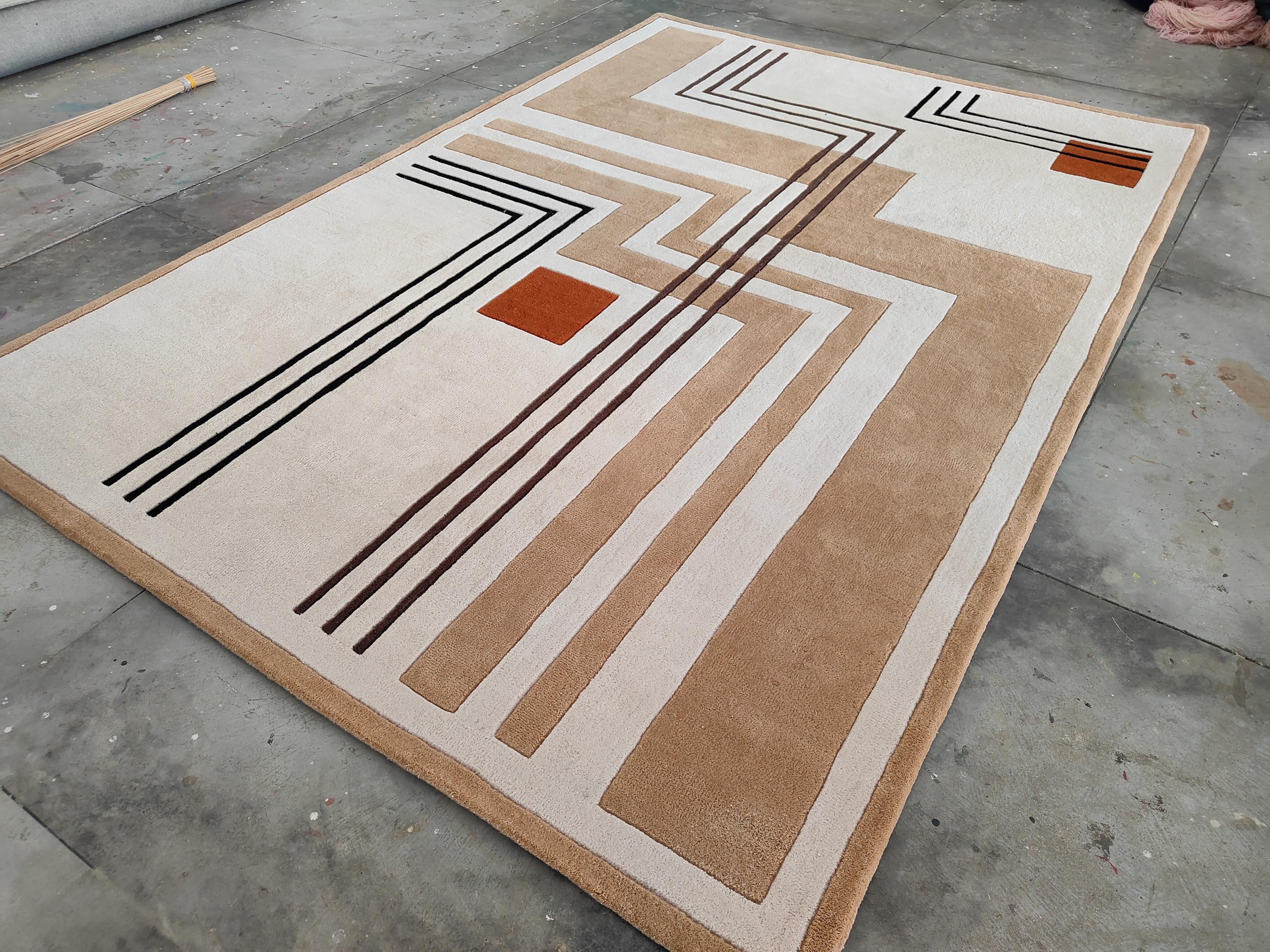 New Modern Designed Hand Tufted Carpet 100% Woolen Rug - Etsy