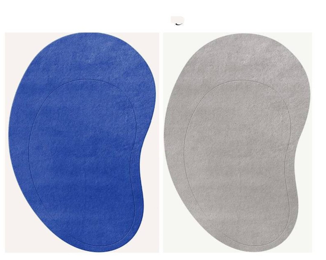 HAND TUFTED CARPET Kidney Shaped,modern Designer Rugs,handmade Rugs ...