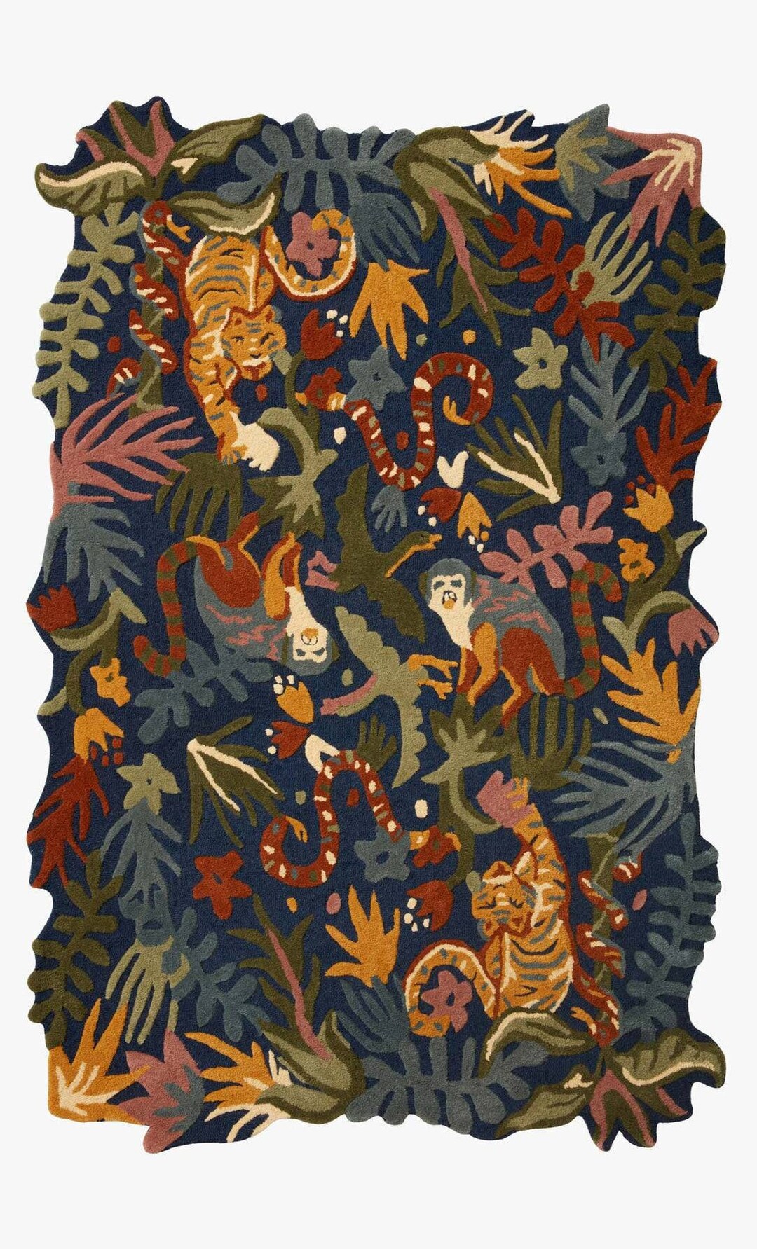 HAND TUFTED CARPET tibetan Jungle Wool Carpet, Leopard Skin Carpet ...