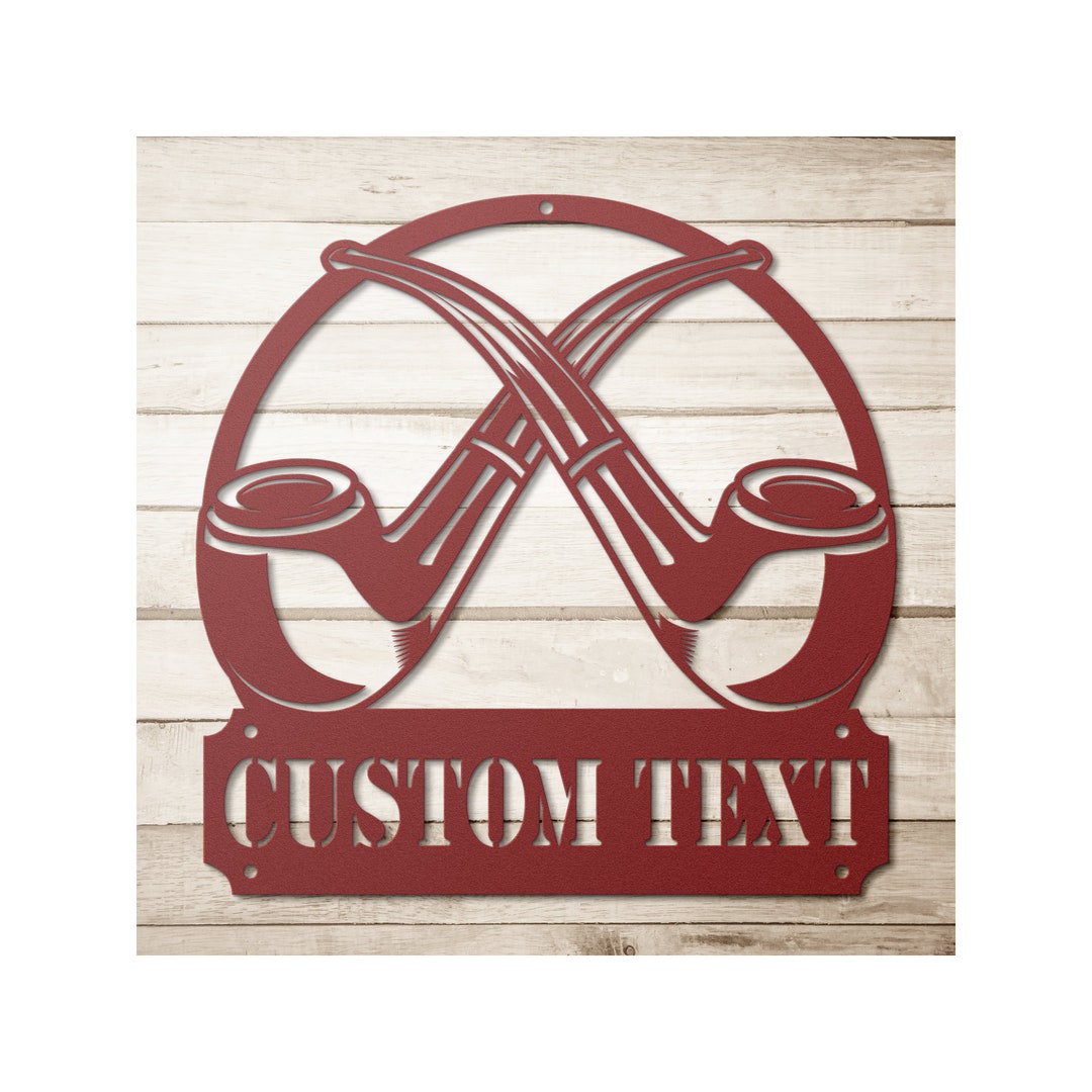Custom Metal Pipe Smoking Sign - Personalized Pipes Lounge Decor - Etsy