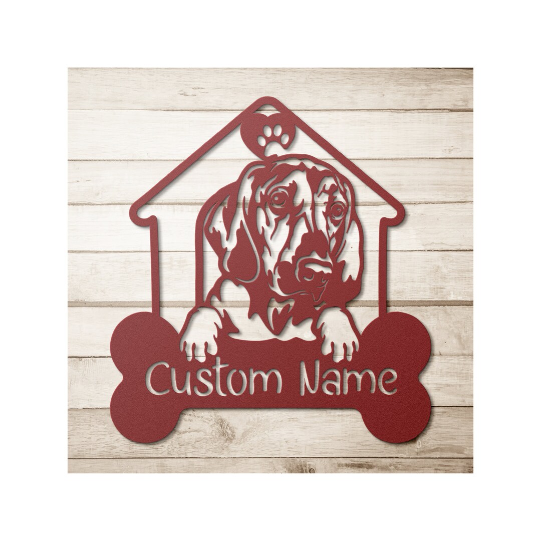 Custom Bloodhound Metal Sign: Personalized Dog Wall Art - Etsy