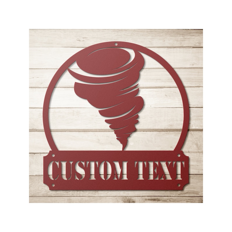 Custom Metal Tornado Sign Personalized Storm Shelter Wall - Etsy Australia