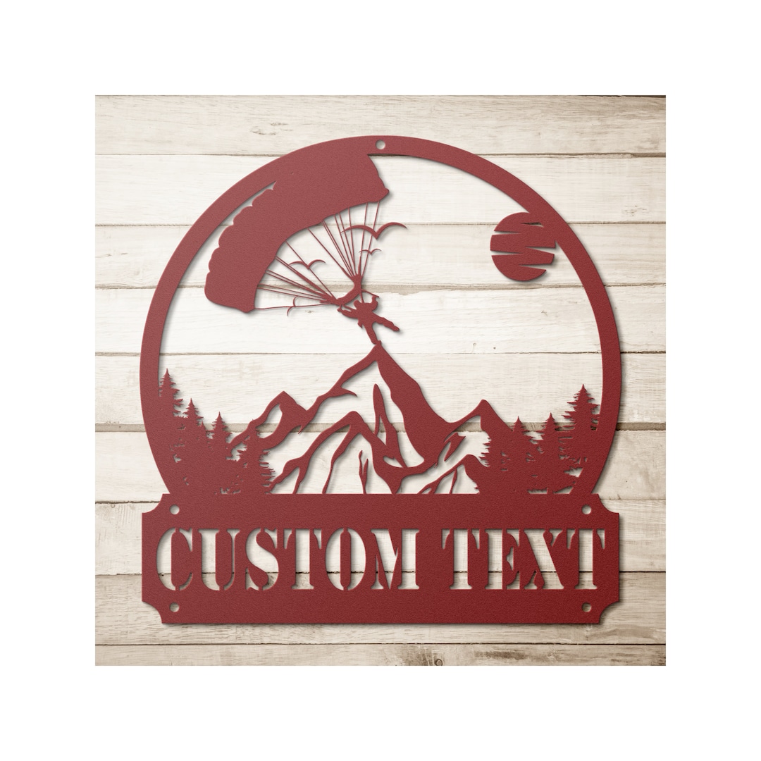Custom Metal Skydiving Sign: Personalized Skydiver Gift - Etsy