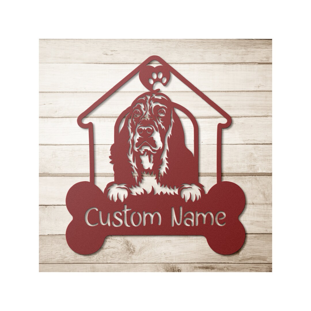 Custom Springer Spaniel Metal Sign: Personalized Dog Name Cutout - Etsy