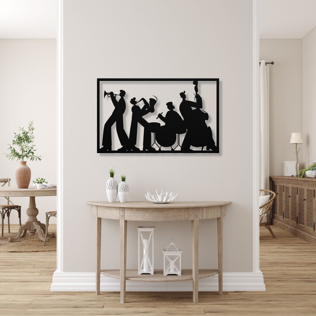 Jazz Metal Wall Art: Music Instruments Decor - Etsy