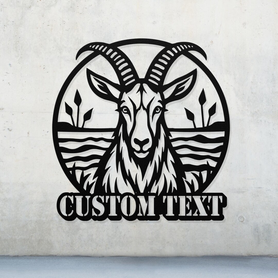 Custom African Wildlife Metal Sign | Personalized Oryx Antelope Wall ...