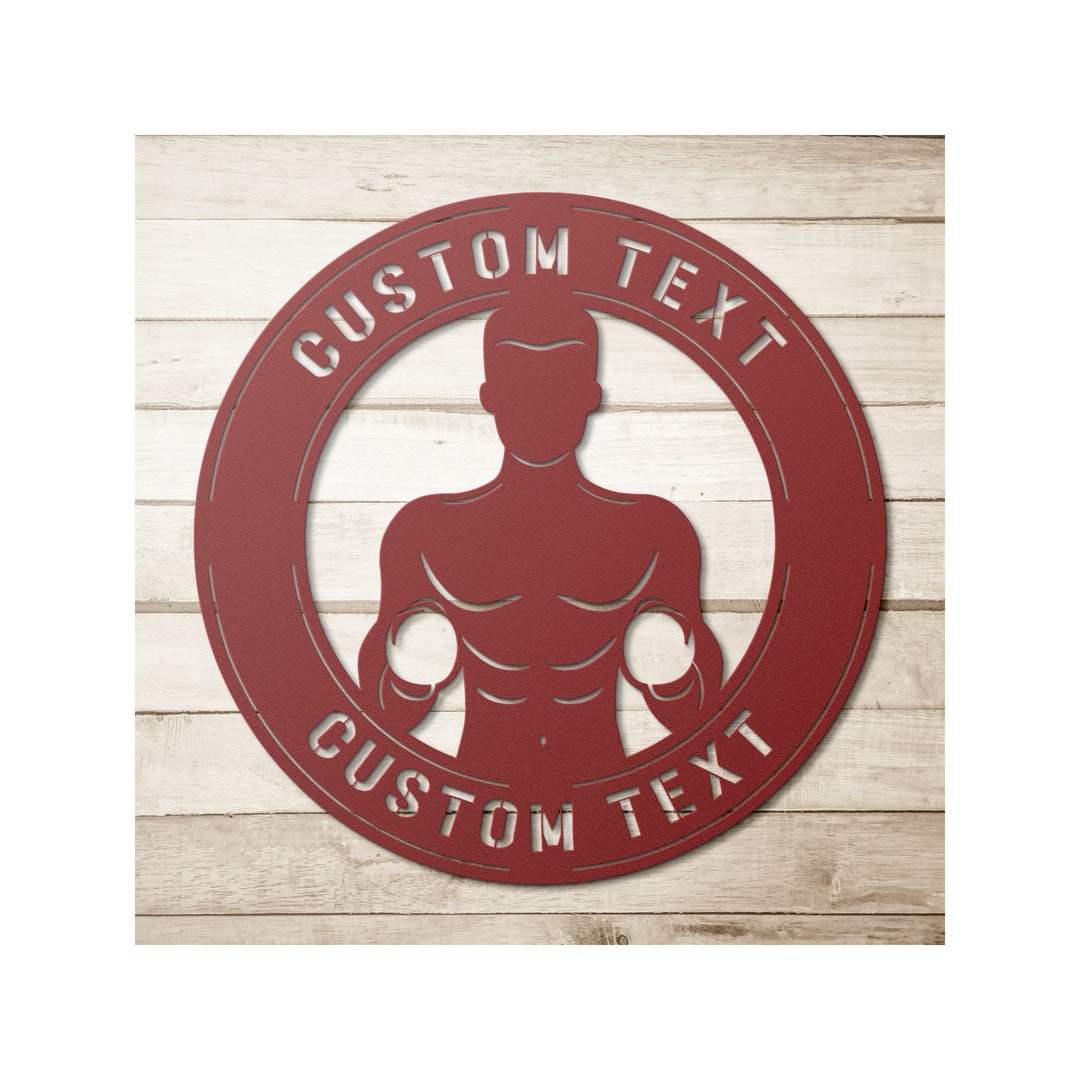 Personalized Boxing Sign, Boxing Decor, Gifts for Boxers, Fitness Sign ...