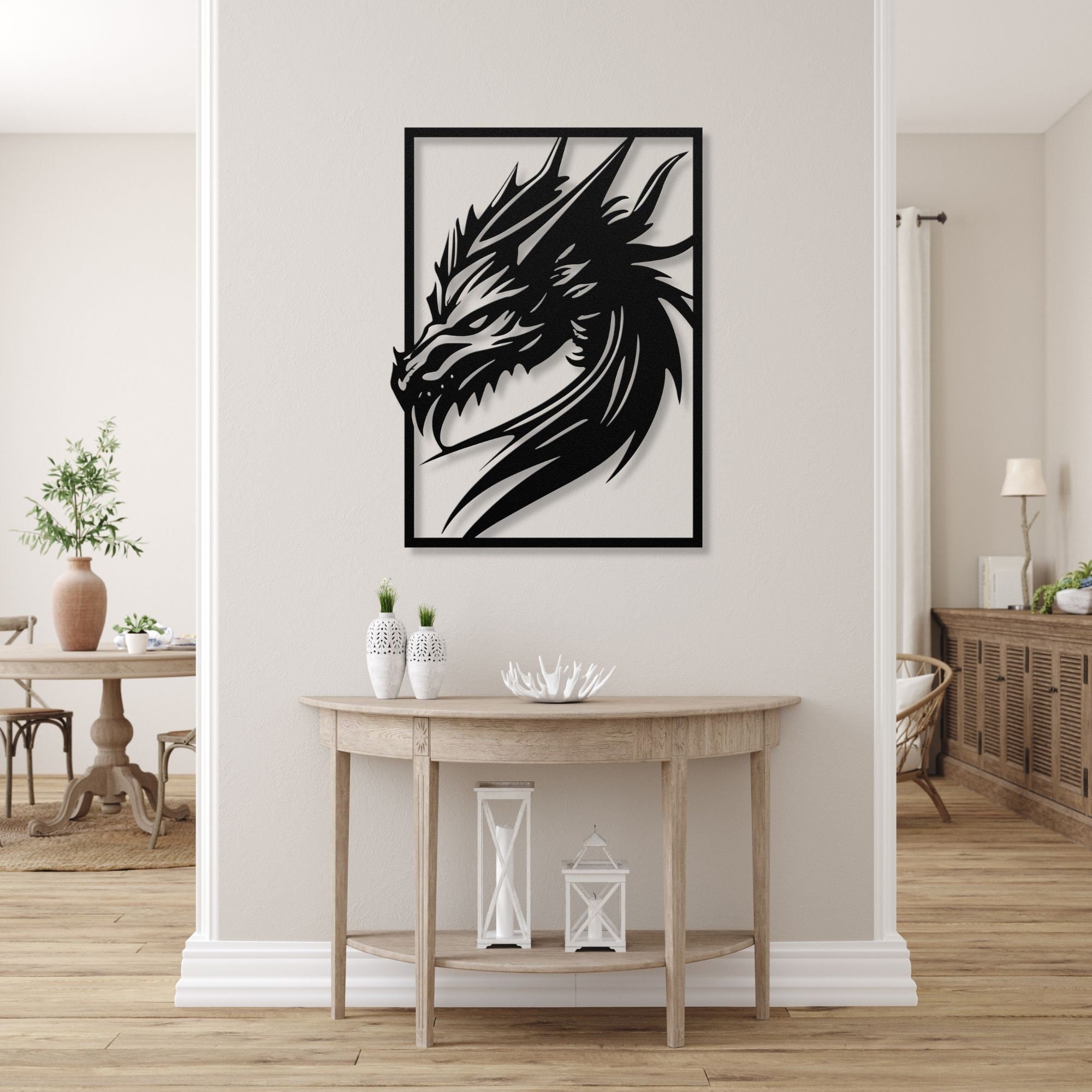 Dragon Metal Wall Art Dragon Sign Dragon Home Decor Dragon - Etsy
