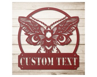 Metal Moth Sign - Etsy
