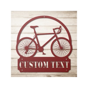 Personalized Gift for Cyclist and Biker, Metal Custom Bicycle Sign ...