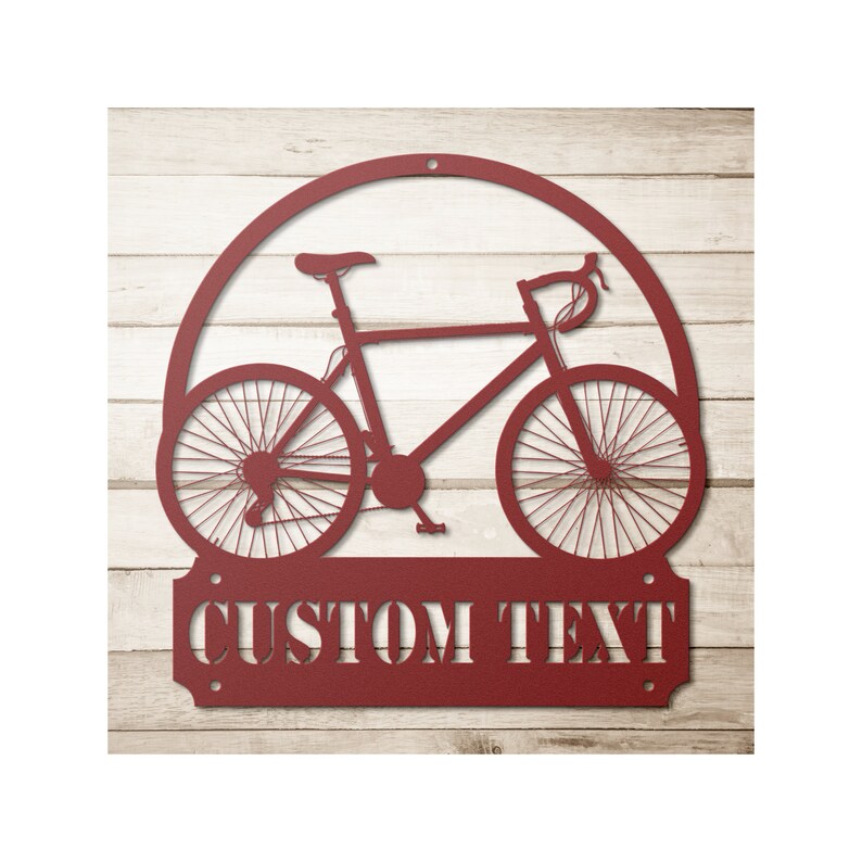 Personalized Gift for Cyclist and Biker Metal Custom Bicycle - Etsy