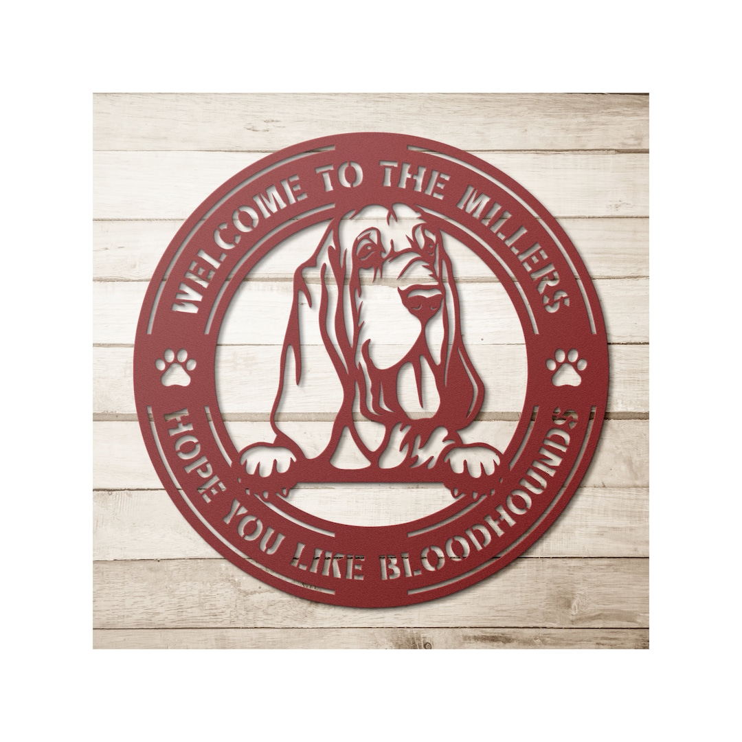 Custom Bloodhound Metal Art - Bloodhound Gifts for Women, Gifts for Men ...