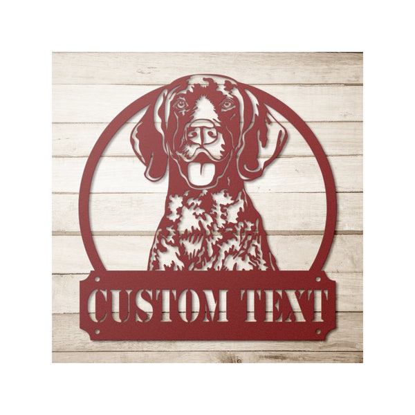 German Shorthair Pointer Metal Sign - Etsy