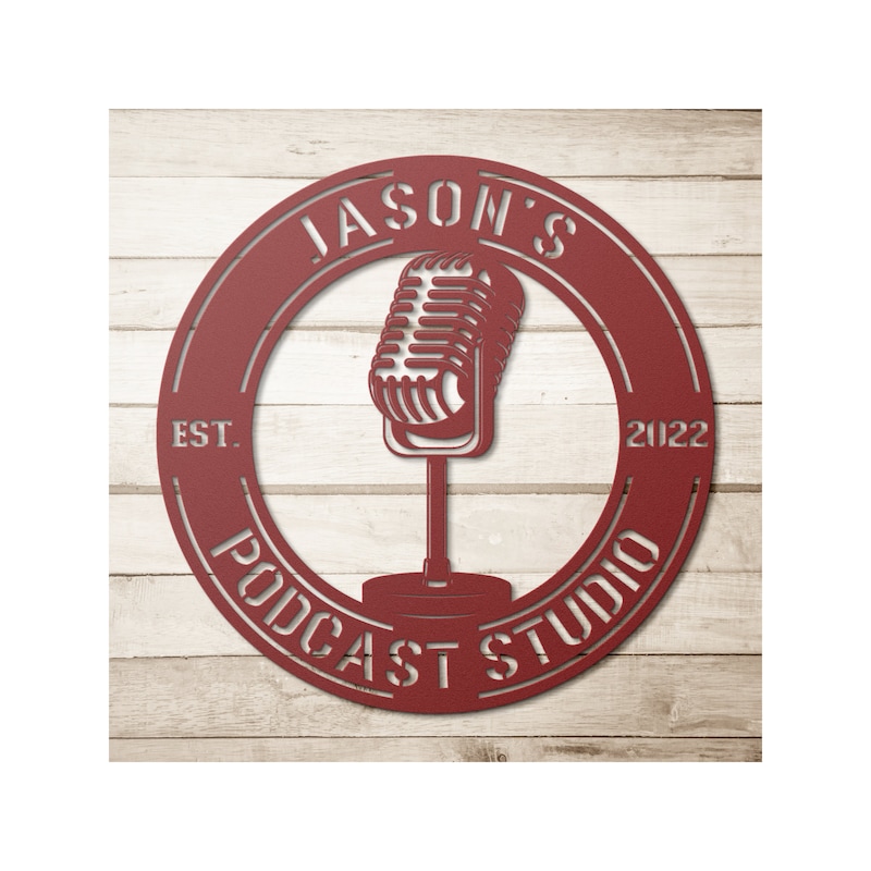 Custom Podcast Sign - Etsy