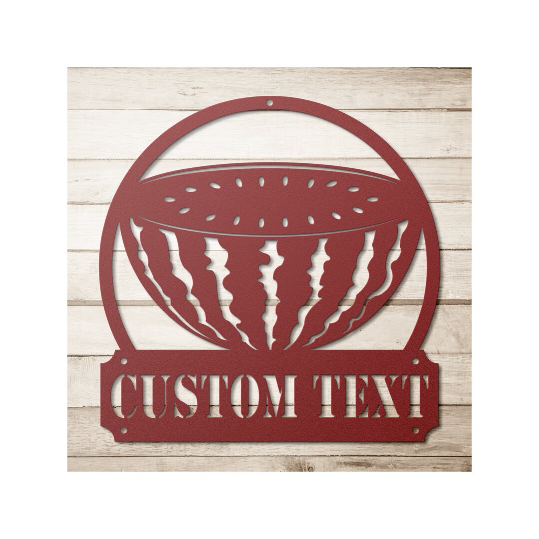 Custom Metal Watermelon Welcome Sign - Personalized Watermelon Decor - Etsy