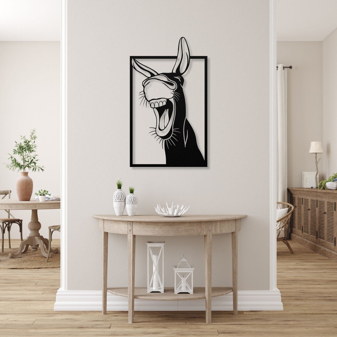 Donkey Metal Wall Art, Donkey Sign, Donkey Home Decor, Donkey Gifts ...