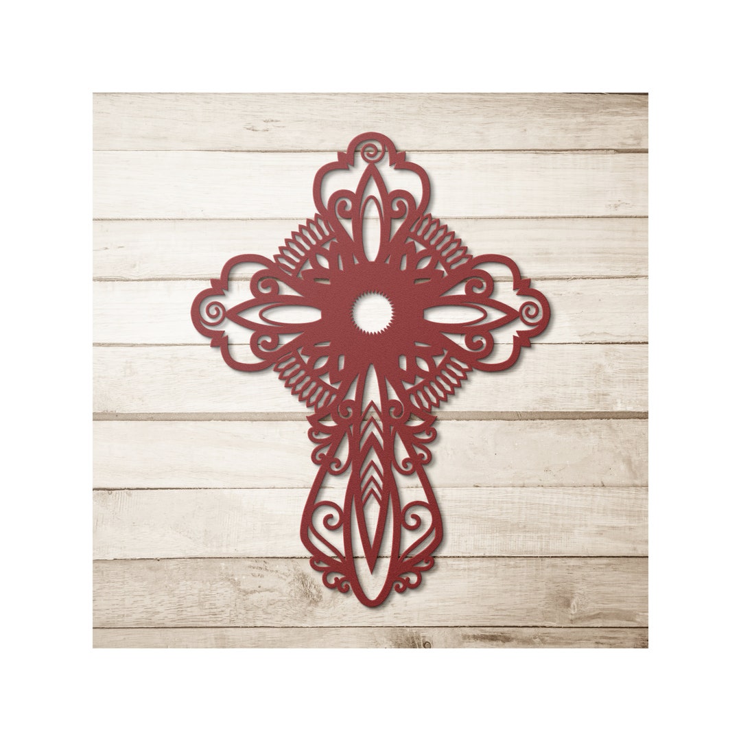 Catholic Metal Wall Art | Christian Cross Metal Wall Sign | Jesus ...