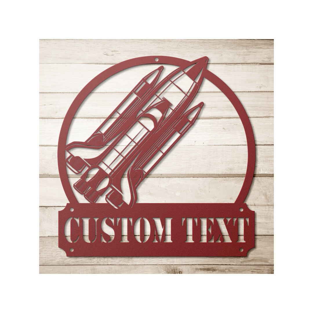Custom Space Rocket Sign - Personalized Rocket Scientist Gift for ...