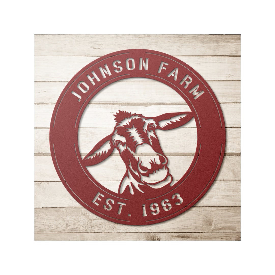 Custom Donkey Metal Address Sign - Custom Home Sign - Last Name Sign ...
