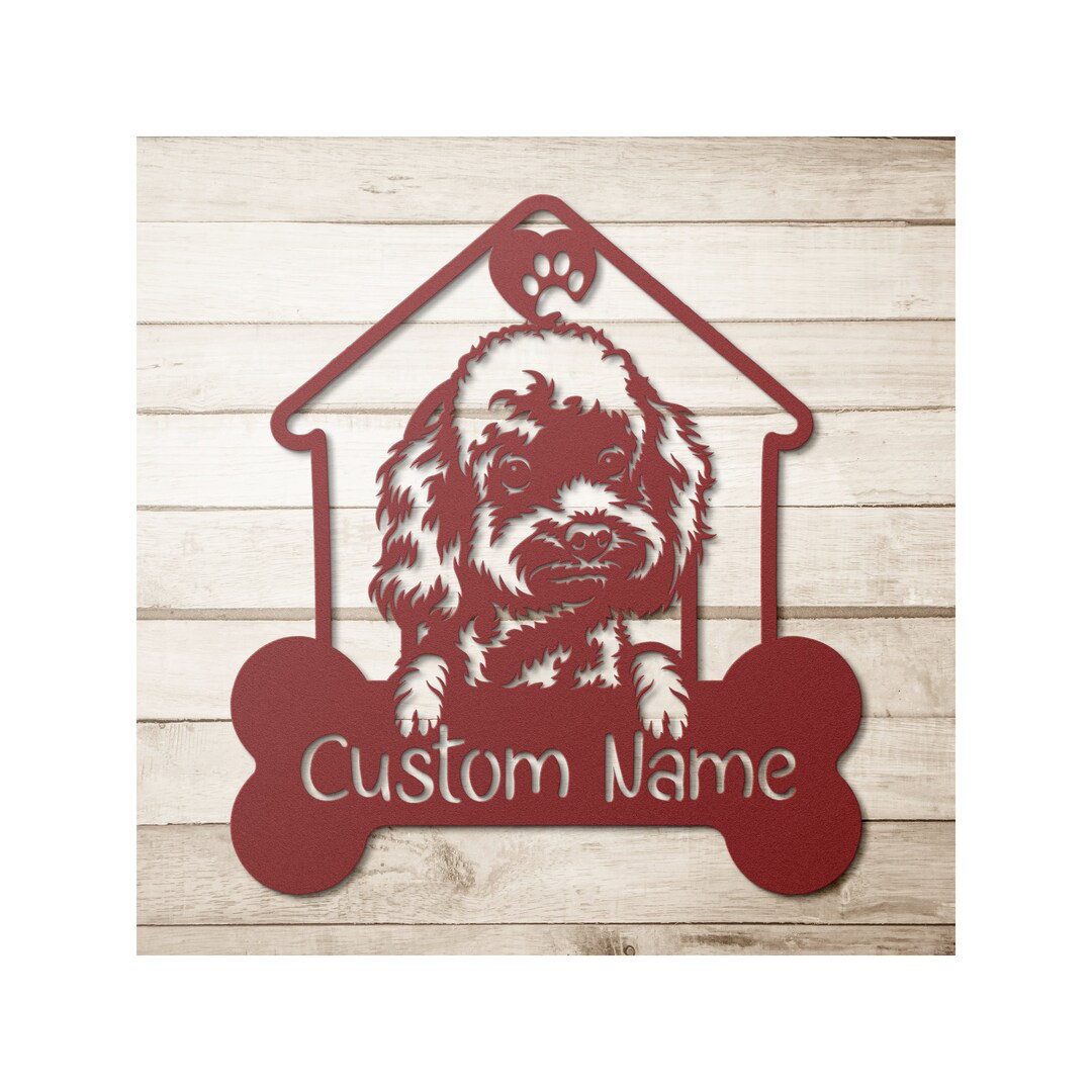 Poodle Sign, Poodle Dog Metal Cutout, Personalized Poodle Gift, Dog ...