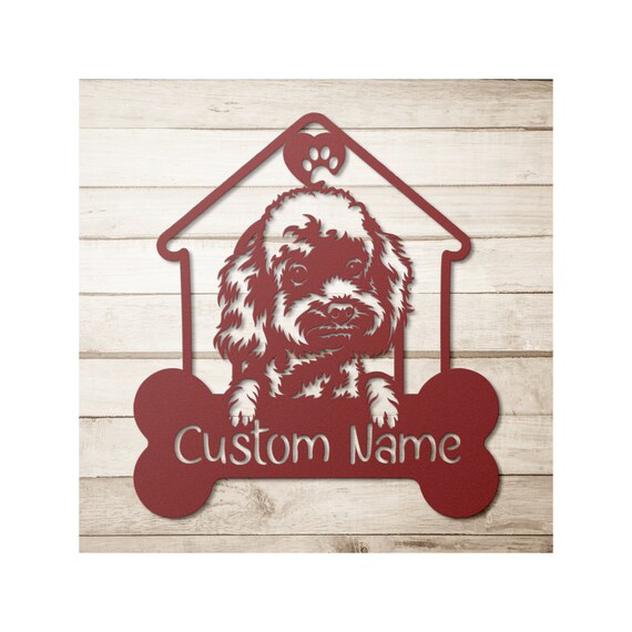 Poodle Sign Poodle Dog Metal Cutout Personalized Poodle - Etsy