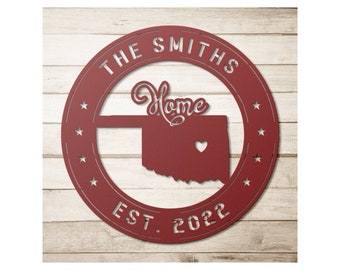 Metal Sign Oklahoma State - Etsy